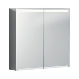Geberit Option Spiegelschrank mit Beleuchtung, zwei T&uuml;ren 75x70x15cm Korpus au&szlig;en verspiegelt T&uuml;ren innen/au&szlig;en verspiegelt 500205001