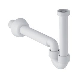 Geberit Siphon Rohrbogengeruchsverschluss f&uuml;r Waschbecken, Bidet, Abgang horizontal Au&szlig;endurchmesser 32mm, Alpinwei&szlig; 151113111