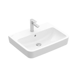 Villeroy & Boch Villeroy & Boch Waschbecken O.novo 600x460mm Eckig 1 Hahnloch mit &Uuml;berlauf Wei&szlig; Alpin 4A416001