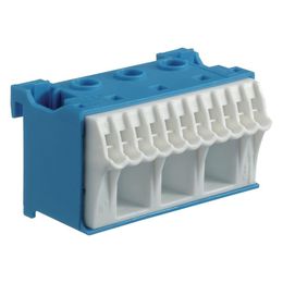Hager Klemmen QuickConnect N mit 14 Klemmstellen, blau KN14N