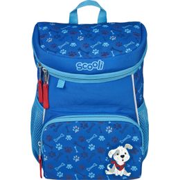 Kinderrucksack Scooli "Mini-Me, Danny Dog", Kinder, Gr. B/H/T: 20cm x 29cm x 13cm, blau (danny dog), Polyester, gemustert, Rucksäcke
