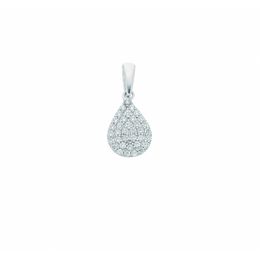 Adelia&acute;s Kettenanh&auml;nger ADELIA&acute;S "Damen Gold Schmuck 585 Wei&szlig;gold Anh&auml;nger mit Zirkonia", silber, Schmuckanh&auml;nger, Damen, mit Zirkonia, Gold, Kettenanh&auml;nger, mit Zirkonia Goldschmuck f&uuml;r Damen