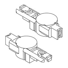 Kermi Lager-Set EBIN004 links / rechts Ersatzteil Ibiza 2000 2533575 silber matt 2533575