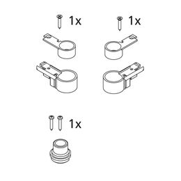 Kermi EBI2012 Set Lager Farbe: weiss 2534155