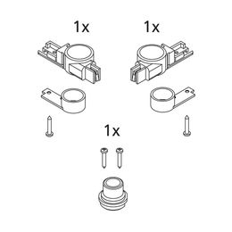Kermi EBI2022 Set Lager unten Farbe: weiss 2534198