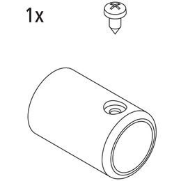 Kermi EBRA021 Set Stabi Wand 90 Grad Farbe: weiss 2535025