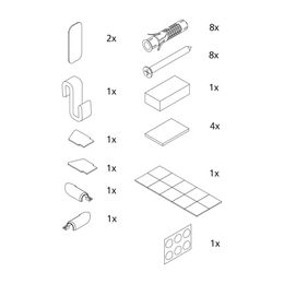 Kermi EBFI013 Set Montagekleinteile 2535304