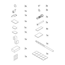 Kermi ZBDI032 Set Montagekleinteile 2533336