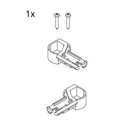 Kermi EBI2020 Set Stockabdeckung oben Farbe: weiss 2534192