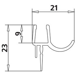 Kermi 97101 2x Dichtleiste RA 5400 12C Z k&ouml;nnen bei Montage gek&uuml;rzt werden 2534130
