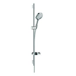 Hansgrohe Raindance Select S Brauseset 120mm 3jet mit Brausestange 900mm 15l/min Chrom, Seifenschale 26631000