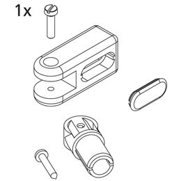 Kermi EBRA014 Set Stabilisierung Wand Farbe: silber 2534459