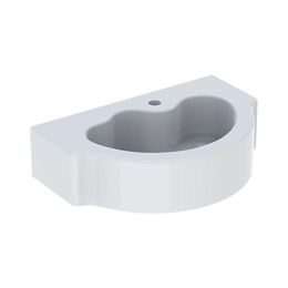 Geberit Bambini Waschbecken f&uuml;r Kinder, Breite 60cm, Tiefe 40cm, Hahnloch mittig, ohne &Uuml;berlauf, Wei&szlig; 326060000