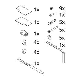 Kermi ZBIN023 Set Montagekleinteile 2528865