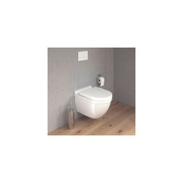 Duravit Starck 3 WC-Set wandh. Wand-WC, WC-Sitz, Wei&szlig; Hochglanz, Sp&uuml;lrand rimless, Abgang waagerecht, Sp&uuml;lmenge 4,5l 45270900A1