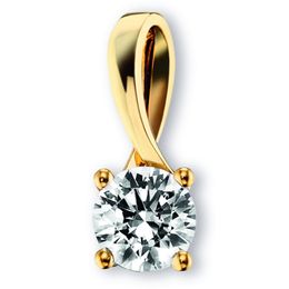 Kettenanh&auml;nger ONE ELEMENT "Zirkonia Anh&auml;nger aus 333 Gelbgold", gold, Schmuckanh&auml;nger, Damen, mit Zirkonia, Gelbgold 333 Gold, Gelbgold 333, Gold, Kettenanh&auml;nger, Damen Gold Schmuck