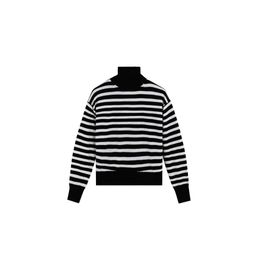 Scalpers Pullover 'Joy Turtle' Damen Gr&ouml;&szlig;e L schwarz / wei&szlig;