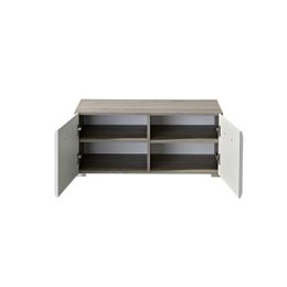 Innostyle Bank Funny 3K16HW60 Wei&szlig; MDF/Silbereiche MDF BxHXT ca.84x37x40 cm