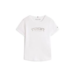 Tommy Hilfiger T-Shirt M&auml;dchen Gr&ouml;&szlig;e 74 silber / wei&szlig;