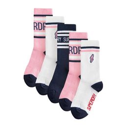 Superdry & Co Socks girl Pink, Black, White size 9-12 Jnr