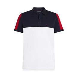 Tommy Hilfiger Poloshirt Herren Größe S navy / kirschrot / weiß