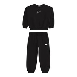 Nike Sportswear Jogginganzug 'ESSENTIAL' Jungen Größe 116/122 schwarz / weiß