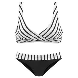 Lascana Bikini Damen Gr&ouml;&szlig;e L schwarz / wei&szlig;
