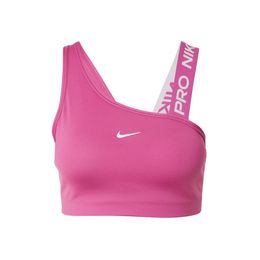 Nike Sport-BH 'SWOOSH' Damen Größe XS fuchsia / weiß
