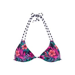 Venice Beach Triangel-Top 'Summer' Damen Gr&ouml;&szlig;e 80 navy / mischfarben / pink