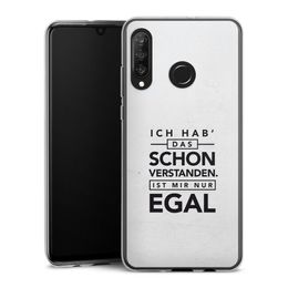 DeinDesign Huawei P30 Lite Handy Silikon H&uuml;lle Case transparent Handyh&uuml;lle Spruch Sayings Statement Silikon Case