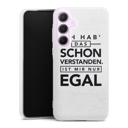 DeinDesign Galaxy A55 5G Handy Silikon H&uuml;lle Case transparent Handyh&uuml;lle Spruch Sayings Statement Silikon Case