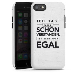 DeinDesign iPhone SE (2020) Handy Panzer Handyh&uuml;lle robuste Outdoor H&uuml;lle Schutzh&uuml;lle matt Spruch Sayings Statement Tough Case
