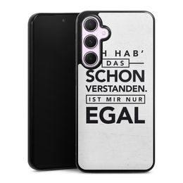DeinDesign Galaxy A55 5G Handy Silikon H&uuml;lle Case schwarz Handyh&uuml;lle Spruch Sayings Statement