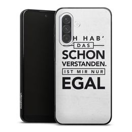 DeinDesign Galaxy A36 5G Handy Silikon H&uuml;lle Case schwarz Handyh&uuml;lle Spruch Sayings Statement