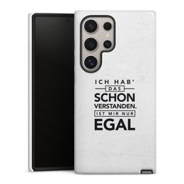 DeinDesign Galaxy S24 Ultra Handy Panzer Handyh&uuml;lle robuste Outdoor H&uuml;lle Schutzh&uuml;lle gl&auml;nzend Spruch Sayings Statement Tough Case