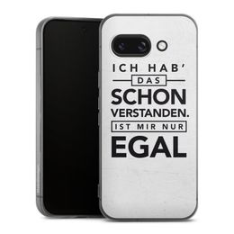 DeinDesign Google Pixel 9a Handy Silikon H&uuml;lle Case transparent Handyh&uuml;lle Spruch Sayings Statement Silikon Case
