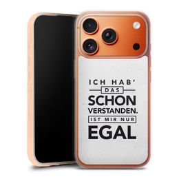 DeinDesign iPhone 17 Pro Max Handy Silikon H&uuml;lle Case transparent Handyh&uuml;lle Spruch Sayings Statement Silikon Case