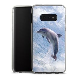 DeinDesign Galaxy S10e Handy Silikon Hülle Case transparent Handyhülle Wale Dolphin Ocean Silikon Case
