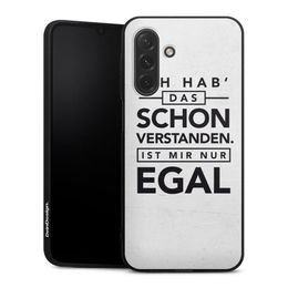 DeinDesign Galaxy A26 Handy Premium Silikon H&uuml;lle Handyh&uuml;lle schwarz Case Spruch Sayings Statement Silikon Premium Case