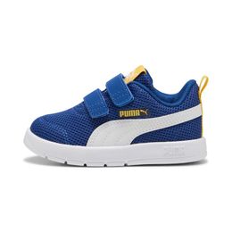Puma Sneaker 'Courtflex V3' Jungen Gr&ouml;&szlig;e 23 royalblau / gelb / wei&szlig;