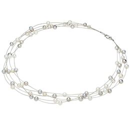 Valero Pearls Kette Damen Größe One Size silber / perlweiß