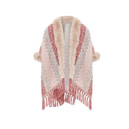 IMALA Cape Damen Größe M beige / grau / pink