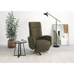 Sit & More TV-Sessel SIT & MORE "Grenoble, inkl. Kopfteilverstellung", gr&uuml;n (khaki), B:71cm H:110cm T:82cm, Sessel, wahlweise mit 2 Motoren, Akku & Aufstehhilfe