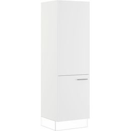 Seitenschrank IMPULS KÜCHEN ""Valencia", Breite/Höhe: 60/190,7 cm, mit Kleiderstange", weiß, B:60cm H:190,7cm T:57,6cm, Dekorfolie, Holzwerkstoff, Schränke, vormontiert, mit Drehtür, mit Innenschubkästen
