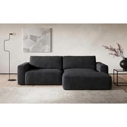 Ecksofa COTTA "Lasso L-Form, XL-Sofa", grau (charcoal), B:288cm, 88% Polyester, 12% Polyamid, Sofas, Ecksofa