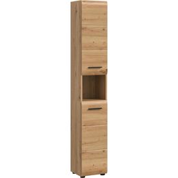 Stauraumschrank Inosign, artisan oak nb, B:30cm H:185cm T:30cm, MDF, Spanplatte, Schränke, Florenz, Badschrank hoch, Artisan Oak NB, 185 cm Hoch