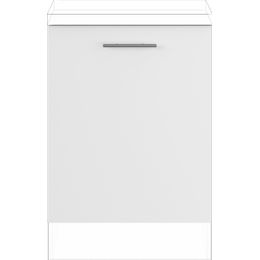 Türfront IMPULS KÜCHEN ""Prag und Valencia", Breite/Höhe: 60/71,7 cm", weiß, B:60cm H:71,7cm T:1,6cm, Dekorfolie, Holzwerkstoff, Schranktüren, Schranktür Schrank-Zubehör, für einen vollintegrierten Geschirrspüler