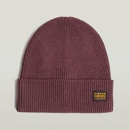 G-Star Raw G-STAR Damen Beanie "Geffo Long Beanie"maroon, Strick, Materialmix, Mützen, mit Umschlag