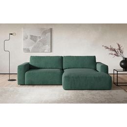 Ecksofa COTTA "Lasso L-Form, XL-Sofa", gr&uuml;n (racing gr&uuml;n), B:288cm, 100% Polyester, Sofas, Ecksofa