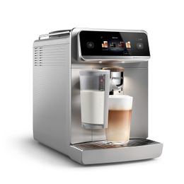 Philips Kaffeevollautomat "EP8757/20 Café Aromis 8000-Serie mit BrewExtract Technologie, appfähig", silber, B:25,1cm H:38,9cm T:45,2cm, Kaffeevollautomaten, über 50 heiße und kalte Getränke, mit LatteGo Pro-Milchsystem, Silber